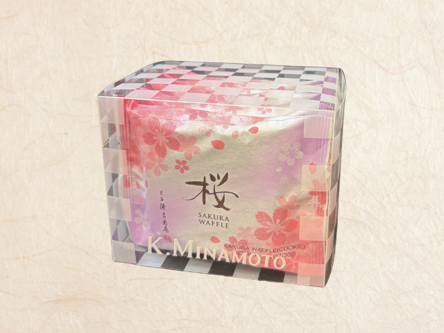 SAKURA SENBEI | Cherry blossom cream biscuit | K. Minamoto